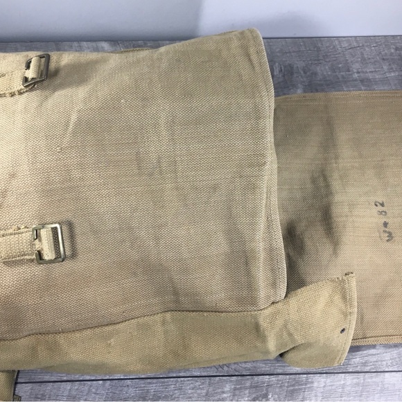 BHG Ltd | Bags | Vintage Wwii Ww2 Era Army Canvas Rucksack Backpack ...